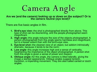 Mise En Scene Analysis | PPT