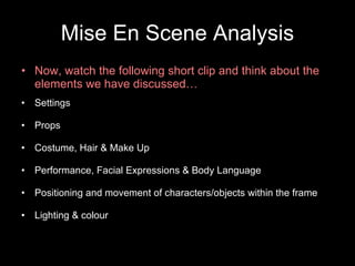Mise en scene | PPT