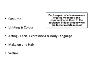 Film Language - Mise en Scene | PPTX