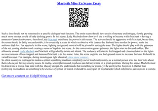 Mise En Scene Analysis Essay | PPT