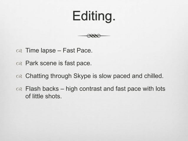 Mise en scene, cinematography and editing. | PPT