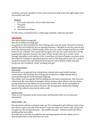 Mise-En-Scene Plan | PDF
