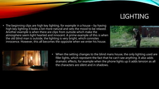 Mise en scene horror movie | PPTX