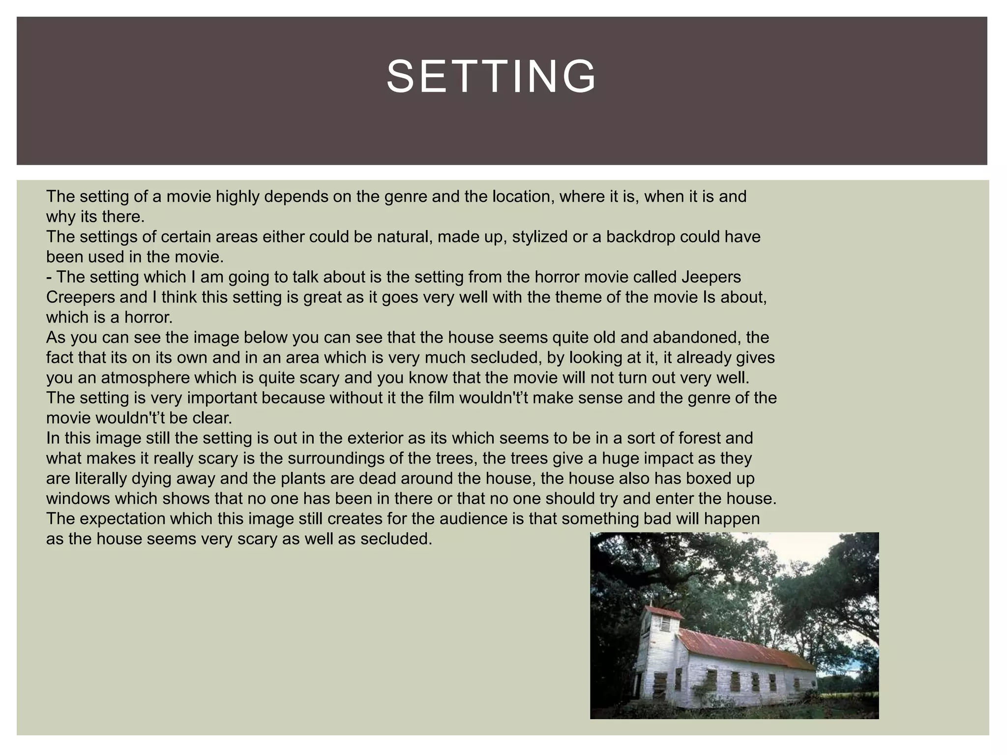 Mise En Scene POWERPOINT | PPTX
