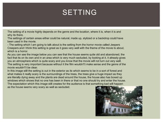 Mise En Scene POWERPOINT | PPTX