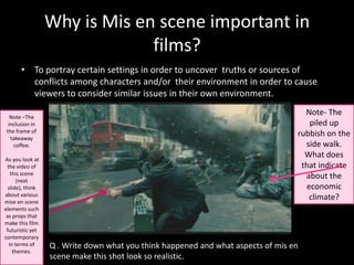 Mise en scene presentation | PPT