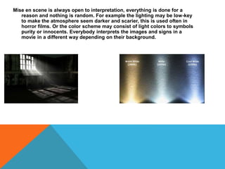 Mise en scene research | PPTX