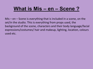 Mis – en – scene | PPT