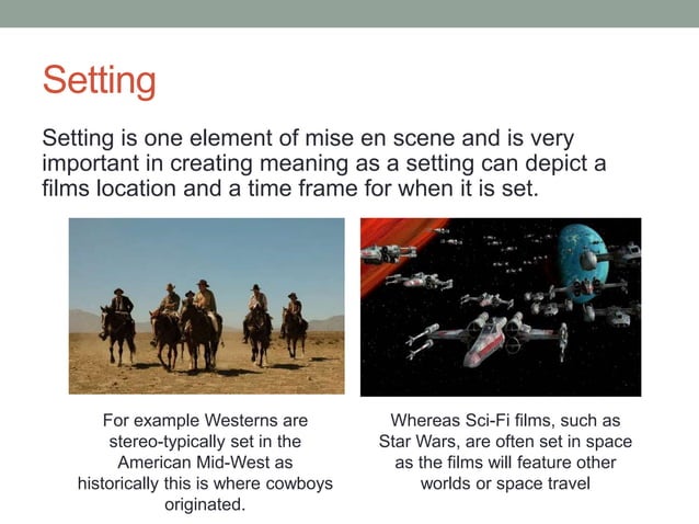 Misé en scene elements | PPT