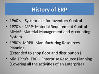 mis erp PPT,PERENSTATION FOR ERP SYSTEM | PPT