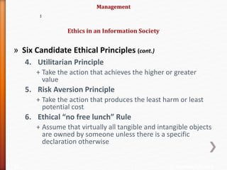 Mis ethical social | PPTX | Internet | Computing