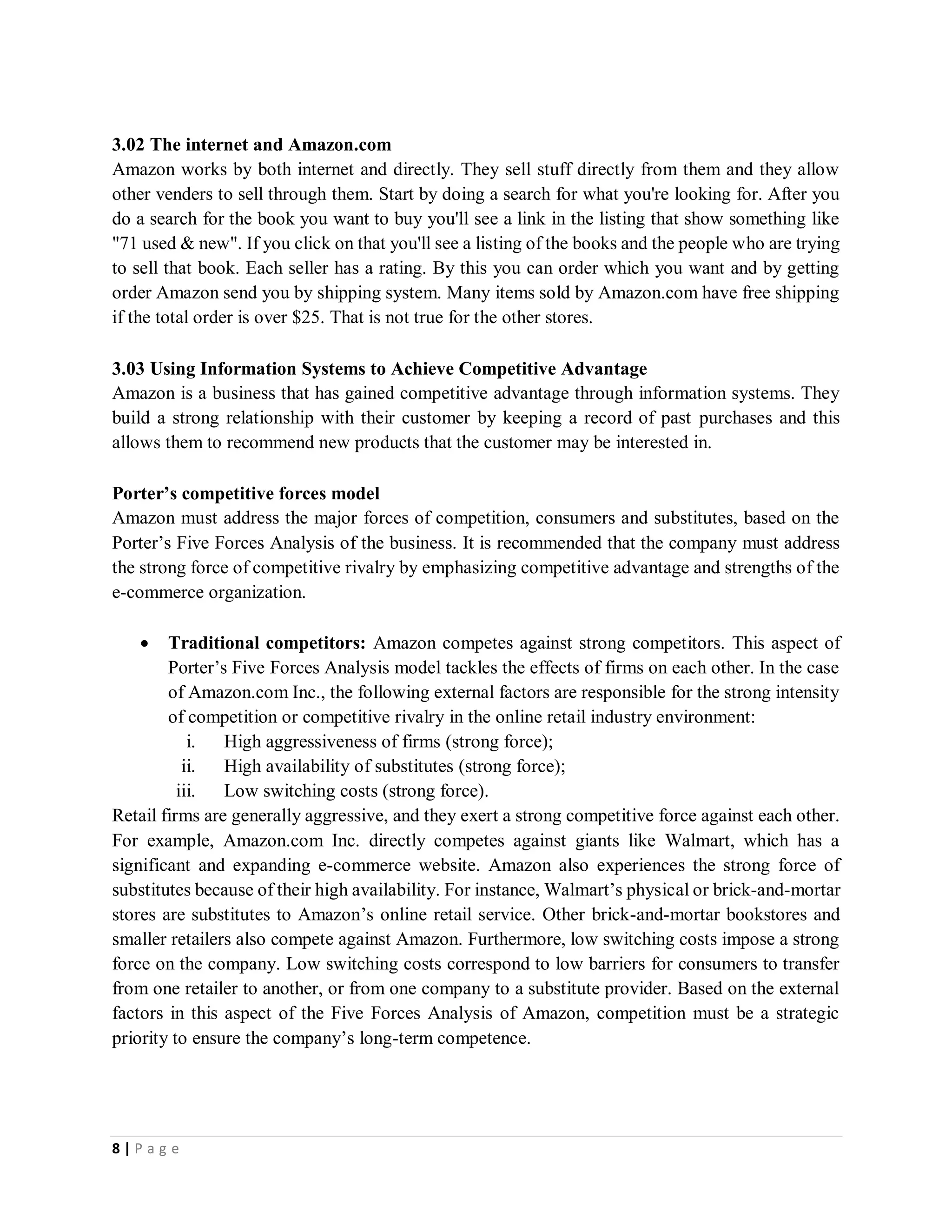 Management Information System In Amazon Inc. | PDF