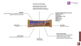 Misfit Protein Bars .pptx | Vegan Diets | Food & Drink