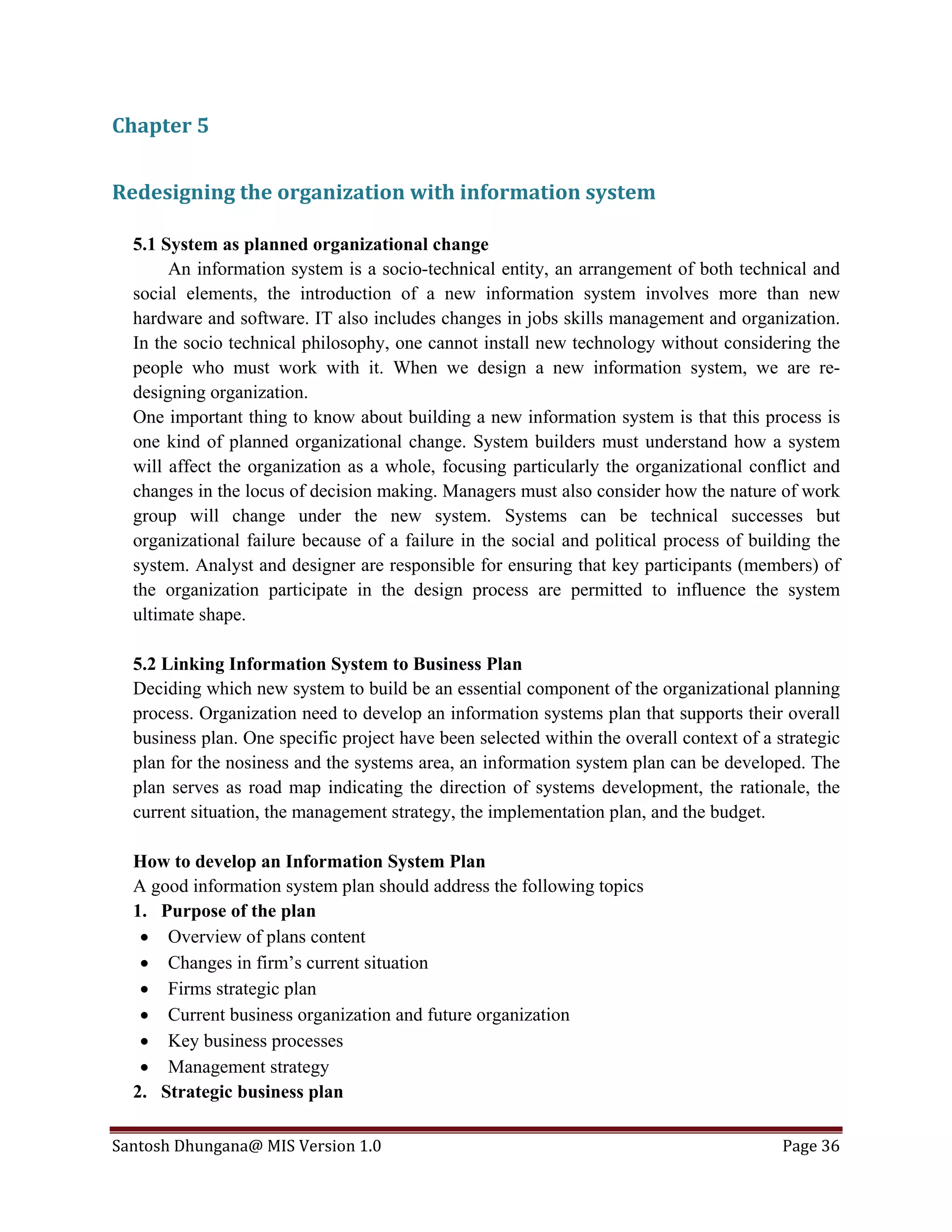 Management Information System (Full Notes) | PDF