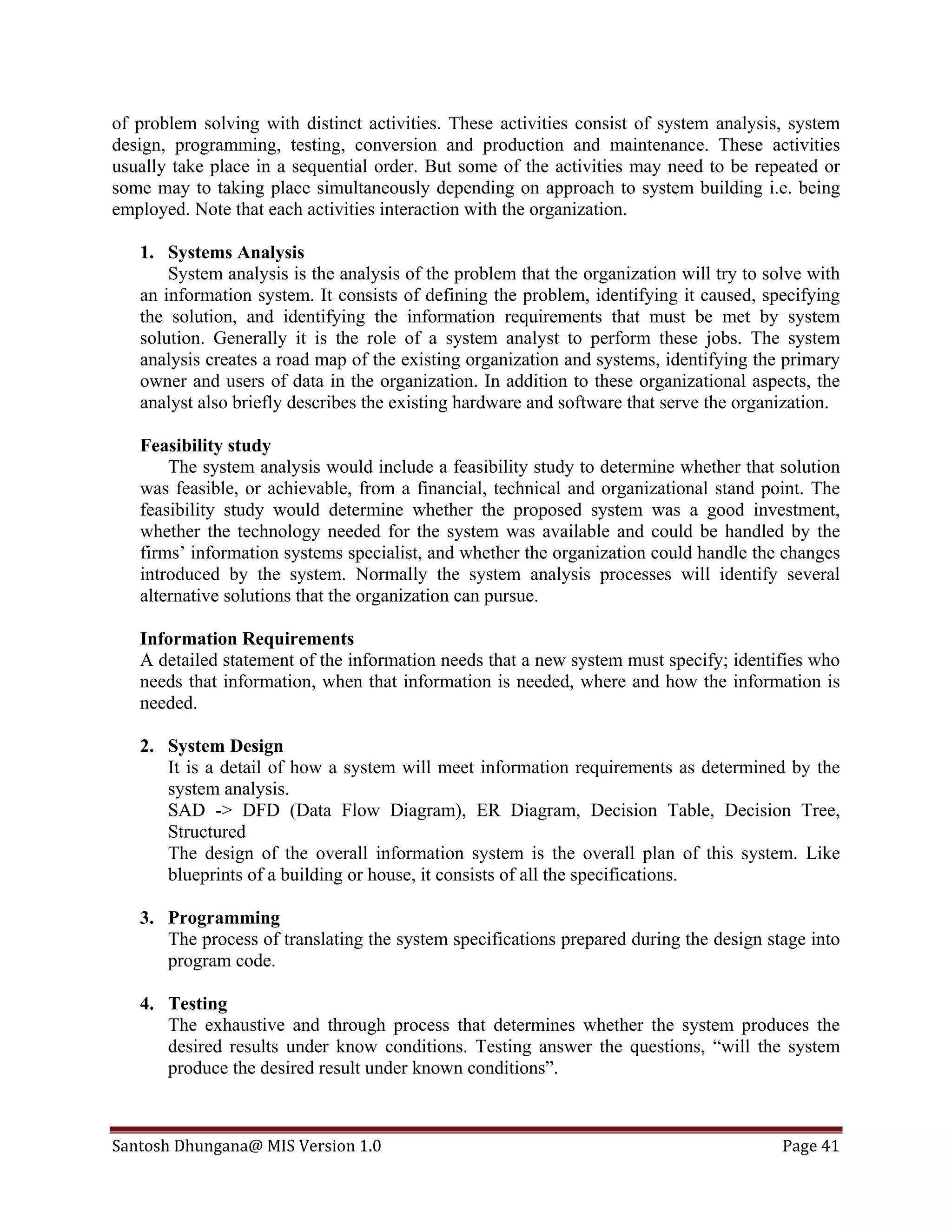 Management Information System (Full Notes) | PDF