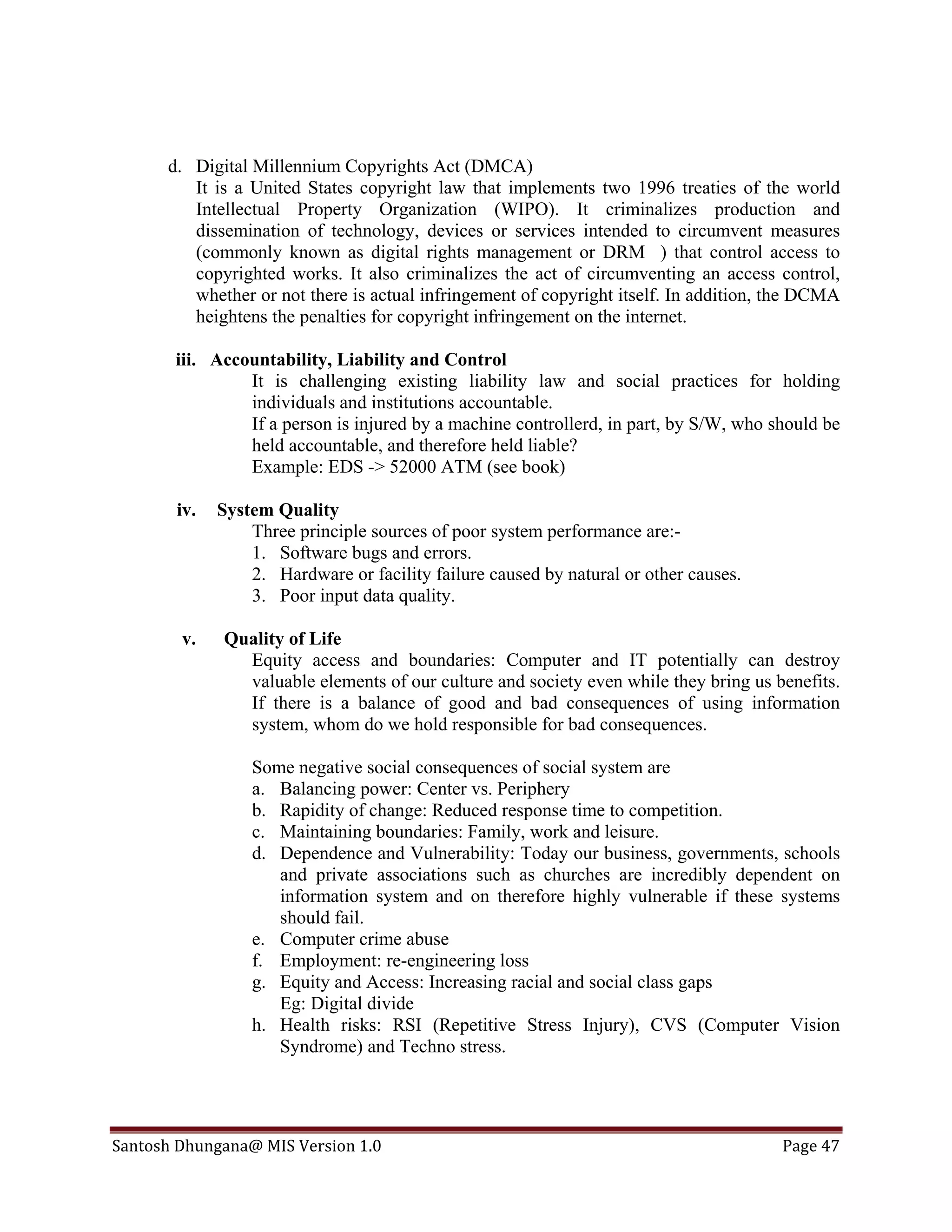 Management Information System (Full Notes) | PDF