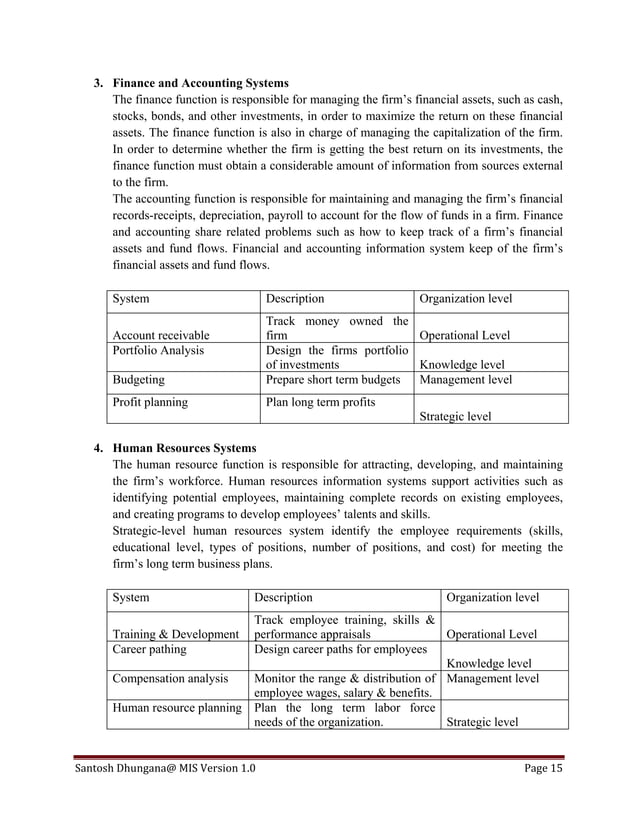 Management Information System (Full Notes) | PDF