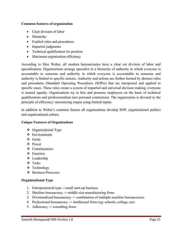 Management Information System (Full Notes) | PDF