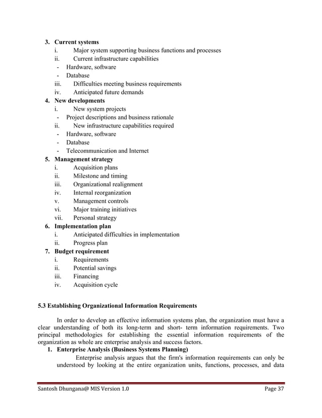Management Information System (Full Notes) | PDF