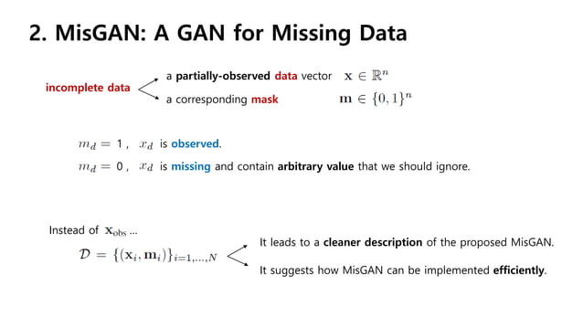 [Paper Review] MisGAN: Learning from Incomplete Data with Generative Adversarial Networks (ICLR ...