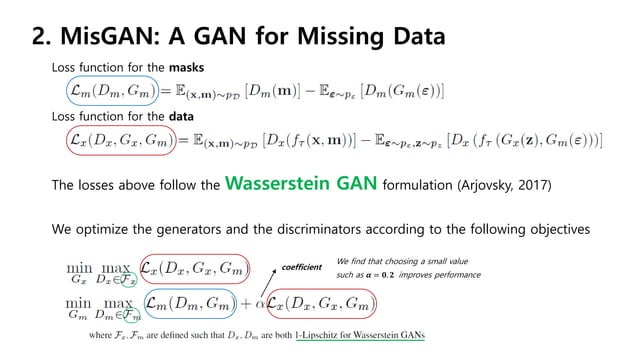 [Paper Review] MisGAN: Learning from Incomplete Data with Generative Adversarial Networks (ICLR ...