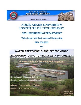 Misganu Enkossa.pdf optimal design of water treatment | PDF