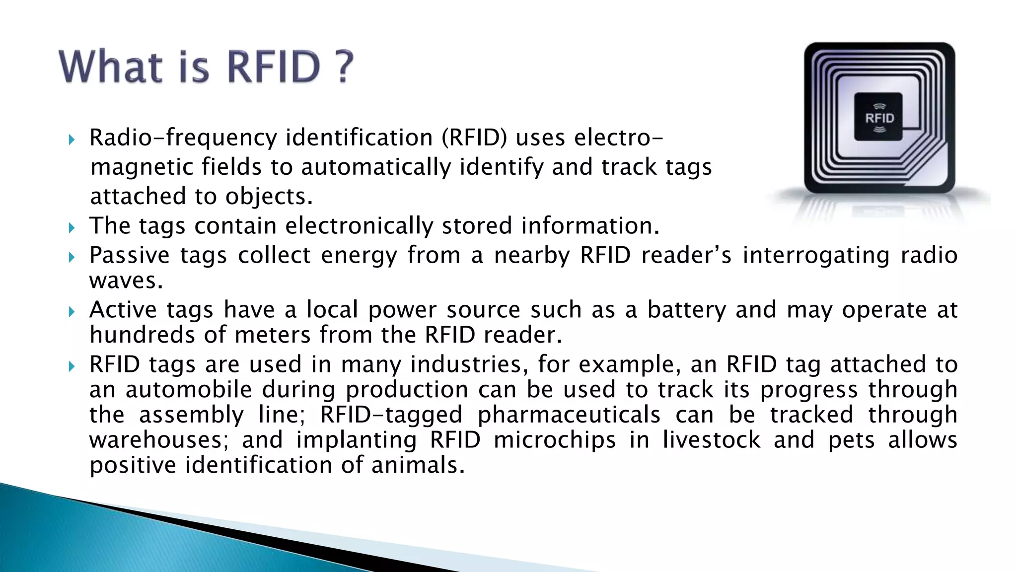 RFID and Wireless Sensor Networks | PPTX