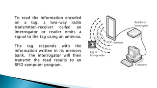 RFID and Wireless Sensor Networks | PPTX
