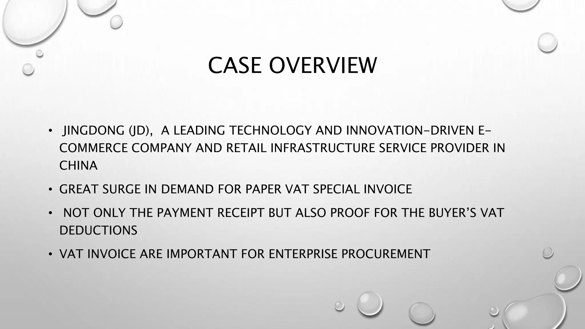 JD: E-INVOICE WITH BLOCKCHAIN | PPT