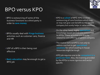 Business Process Outsourcing | PPTX
