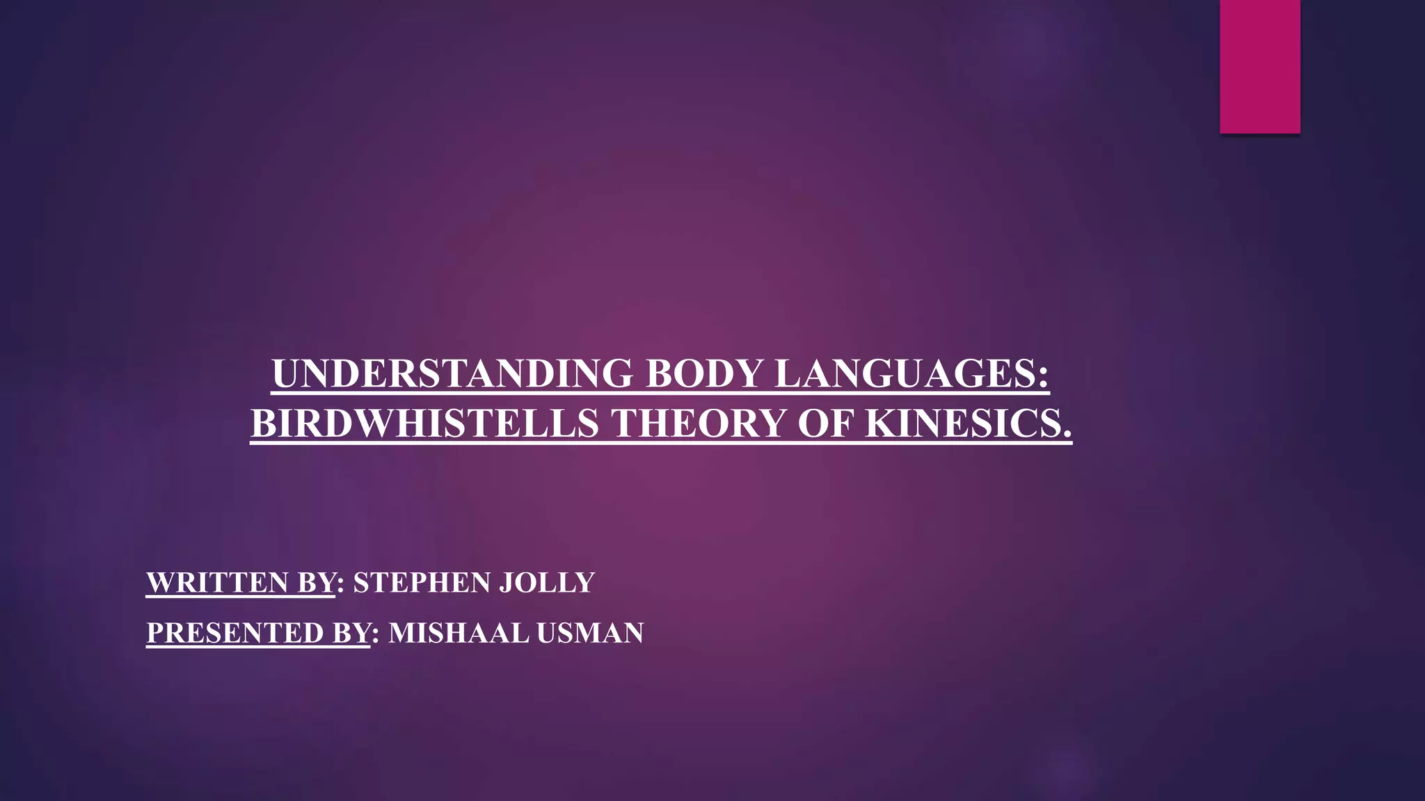 understanding body languages. | PPT