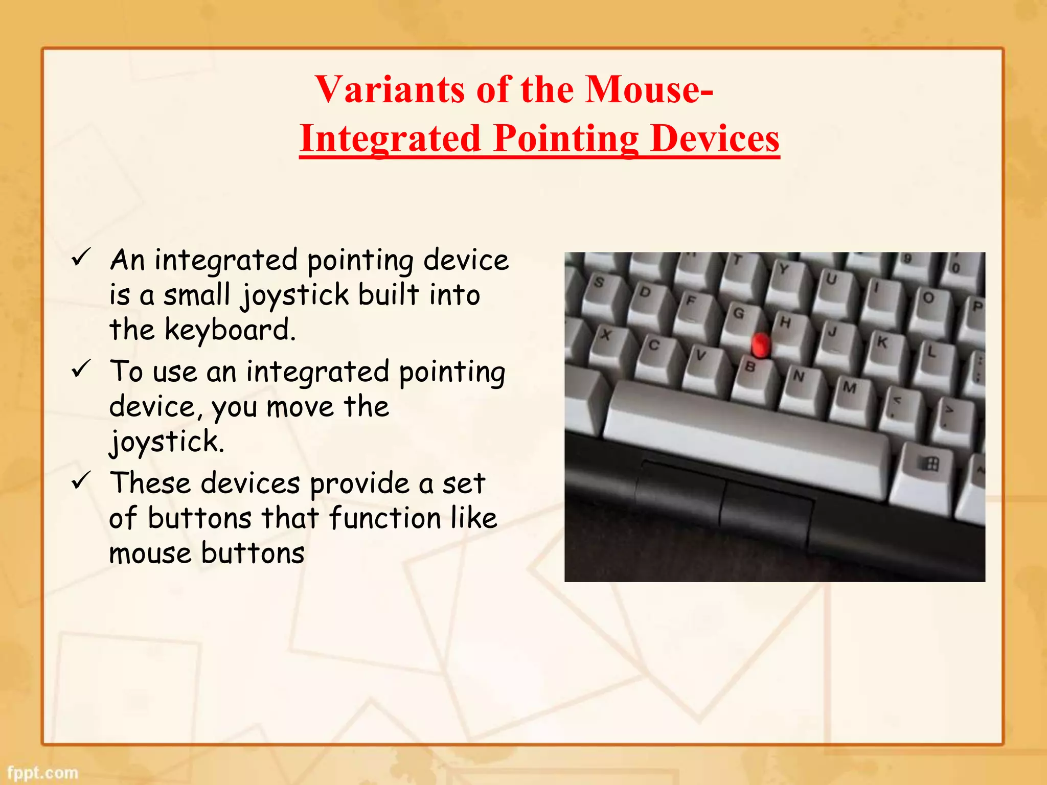 The Mouse (Computer Fundamentals) | PPT