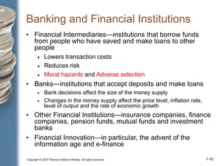 Chapter one money market, Money banking and financial markets | PPT