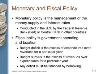 Chapter one money market, Money banking and financial markets | PPT