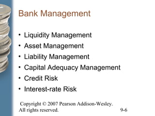 Mishkin ch09 banking and the management of financial institutions | PPT