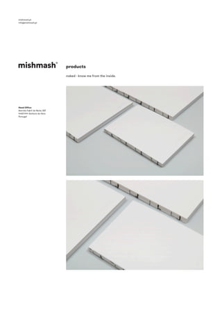 mishmash notebooks catalogue | PDF