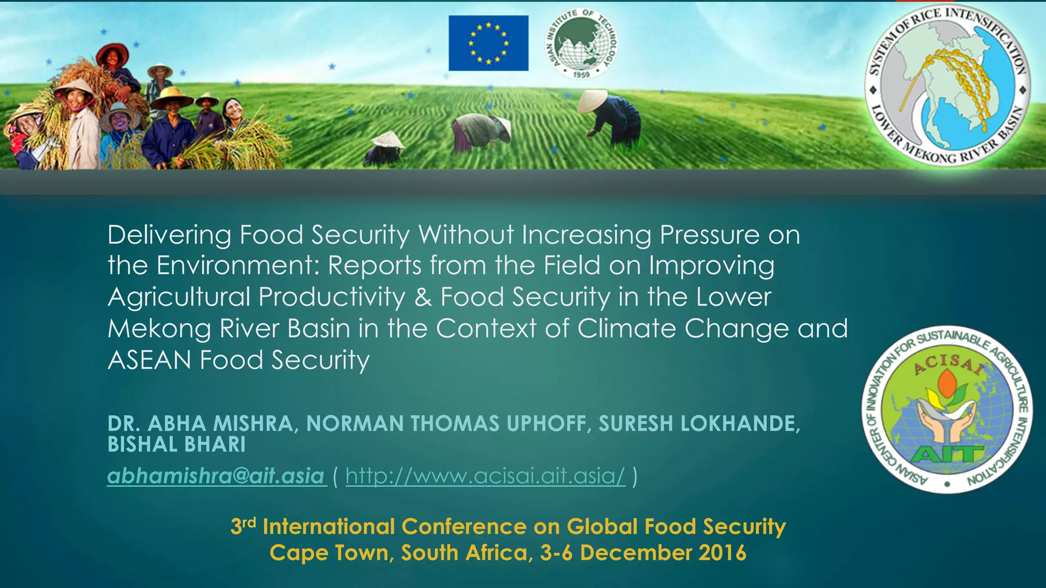 3rd International Conference on Global Food Security | PDF