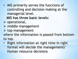 Applications of MIS in HRM | PPTX