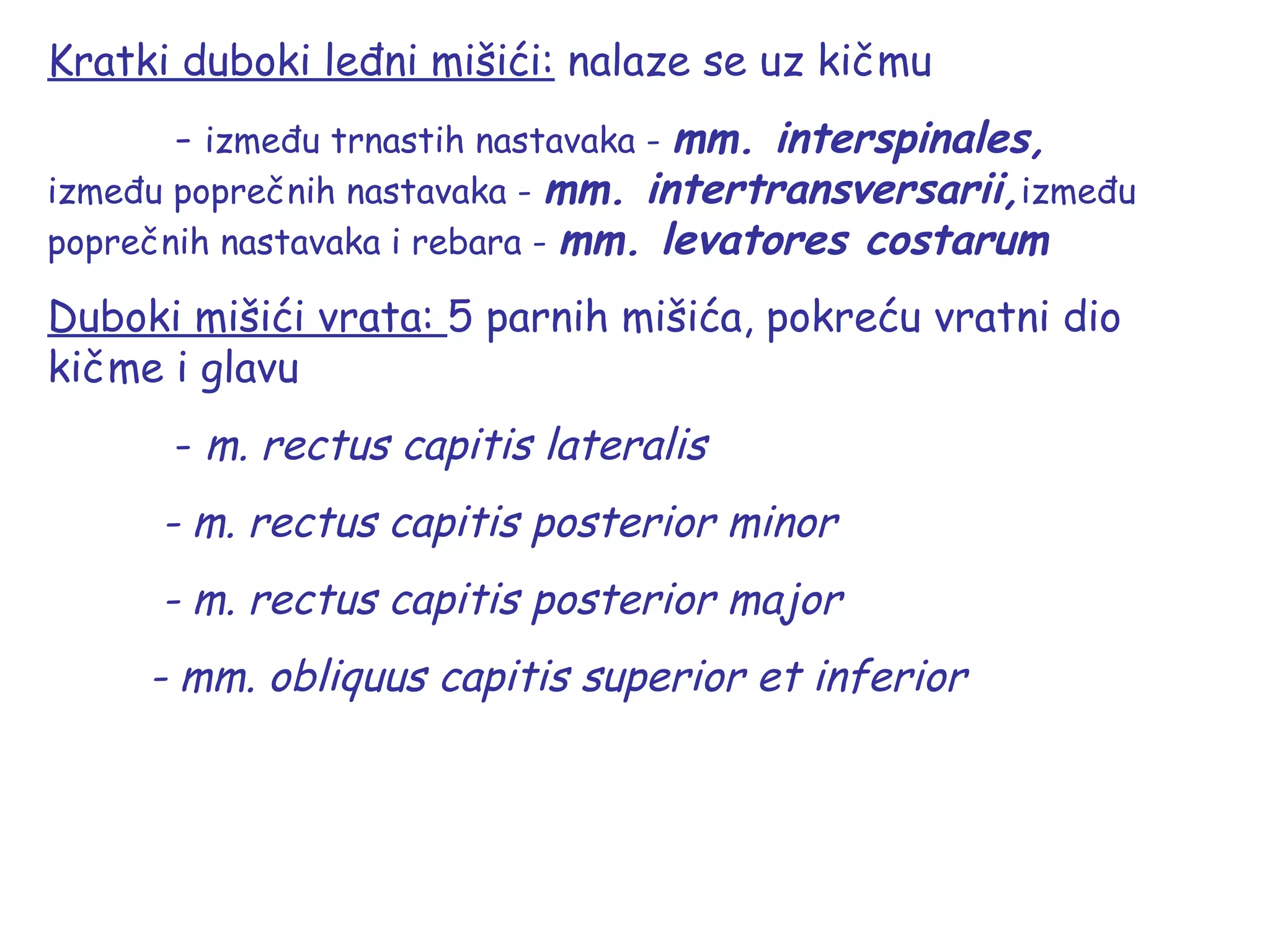 Misici glave, vrata i trupa | PPT