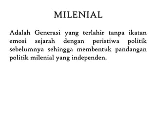 Misi Generasi Milenial | PDF