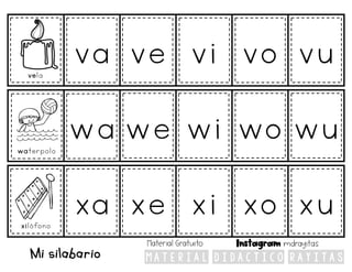 Mi silabario para aprender letras xkxkcofkc | PDF