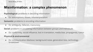 Misinformation teaching slides | PDF