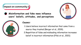 Misinformation and fake news spread on our community.pdf | Technology ...