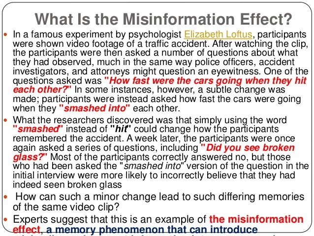 Misinformation effect
