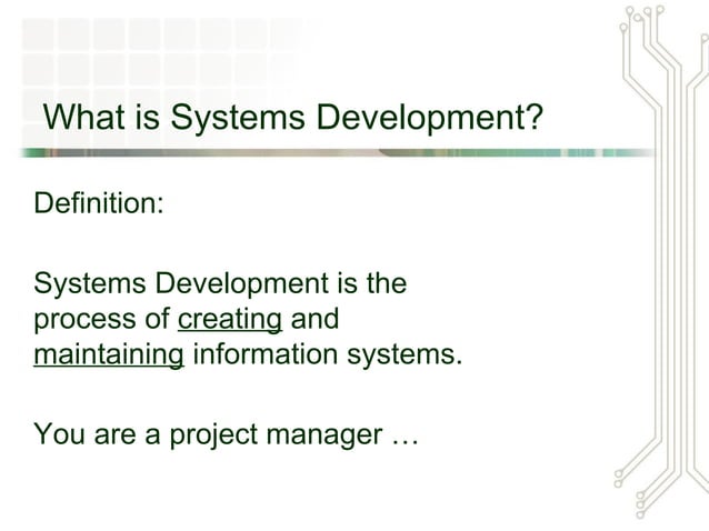 MIS: Information Systems Development | PPT