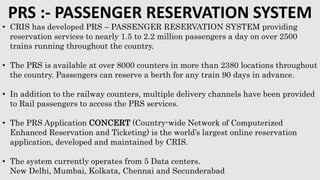 MIS IN INDIAN RAILWAYS | PPTX
