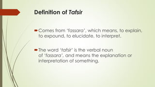 Misinterpretation of qur’anic verses | PPTX