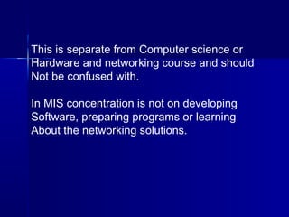 Mis introduction | PPT | Information Services Industry | Industries