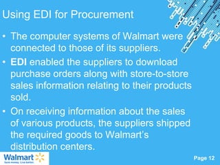 MIS in walmart | PPTX