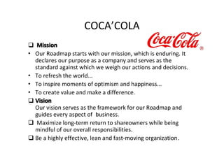 Mision and vission statement of five company | PDF